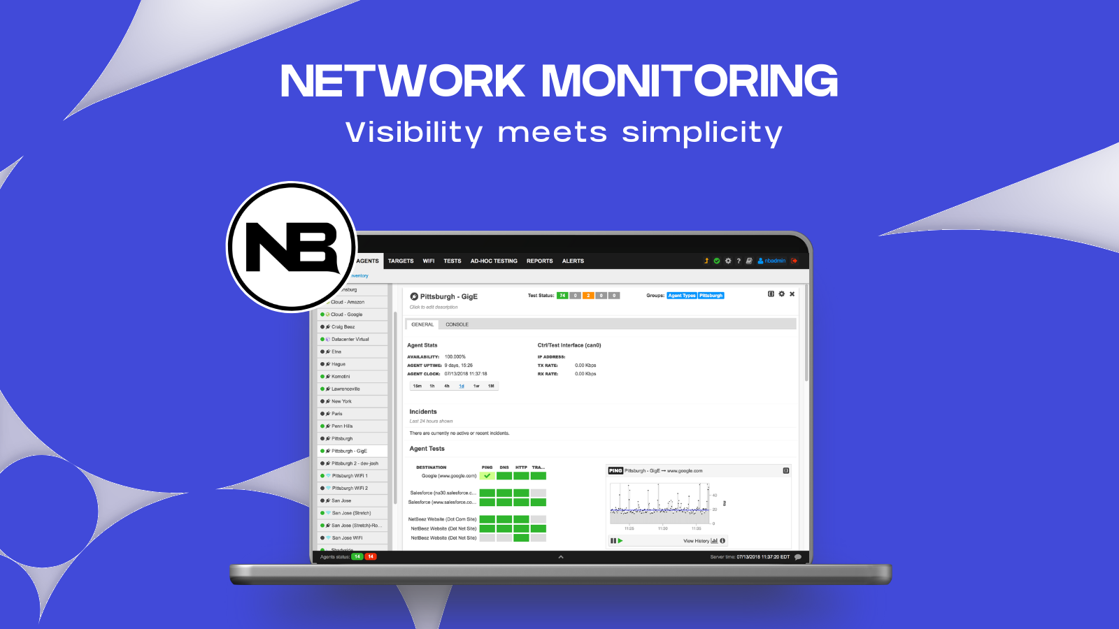 Be your team's network monitoring hero.